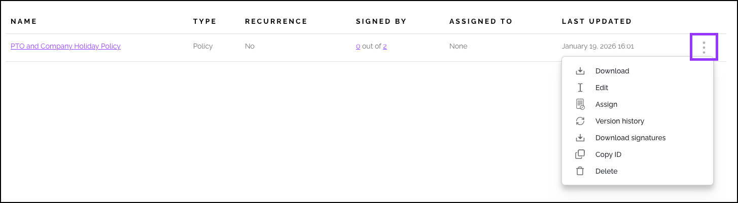 Manage Documents and Track Signatures