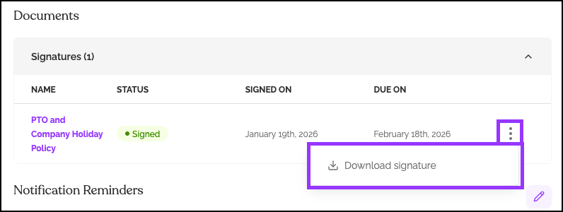Manage Documents and Track Signatures